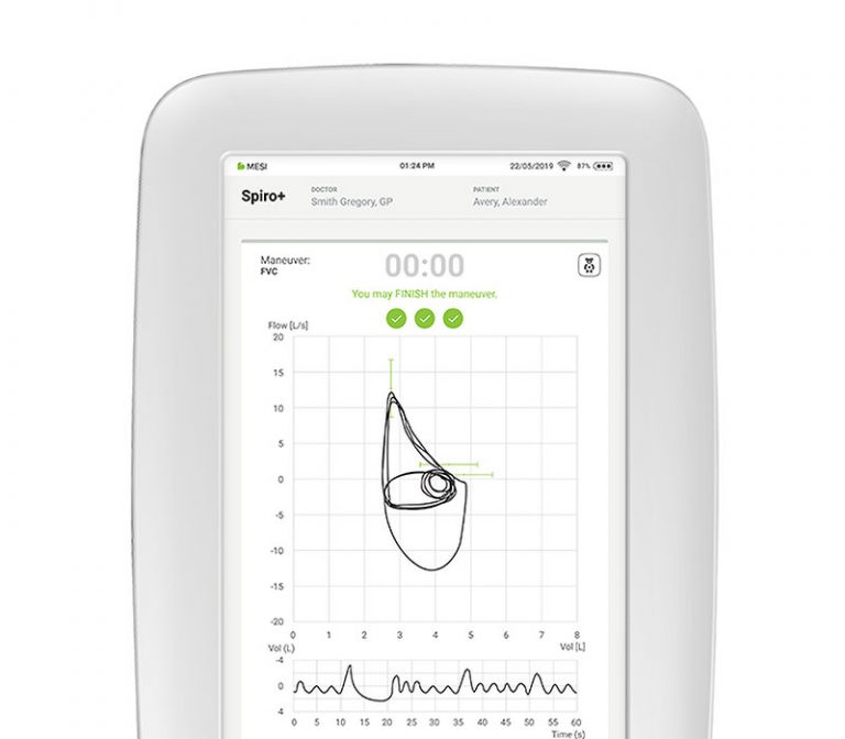 MESI mTABLET SPIRO Spirometer | KS Medizintechnik